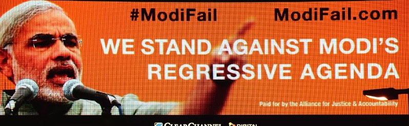 #ModiFail billboards educate Silicon Valley on Modi’s human rights ...